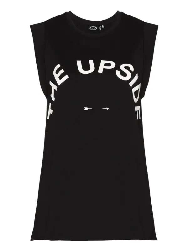 The Upside Logo-print Tank Top - Black