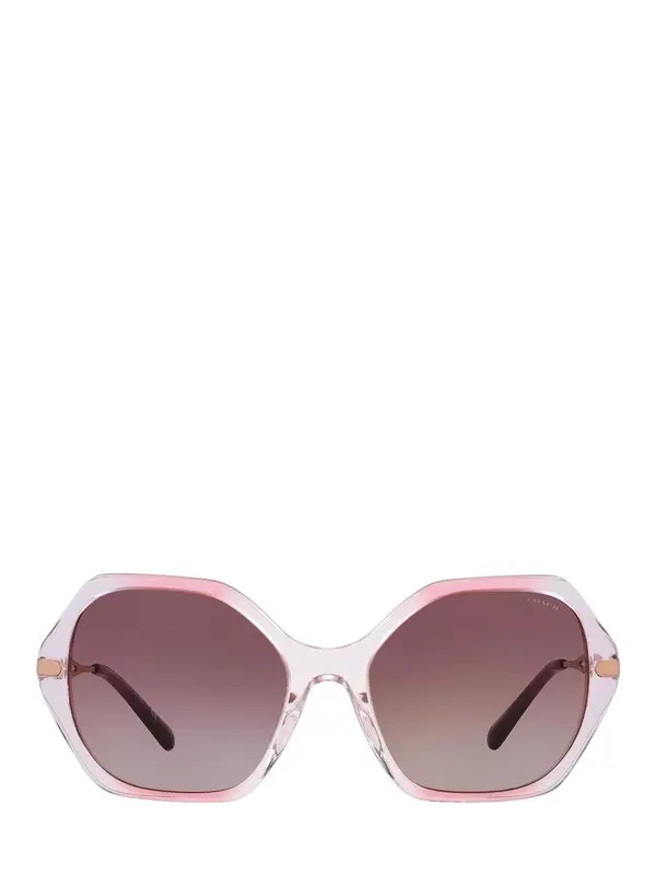 COACH Sculpted Hexagon-frame Sunglasses - Purple