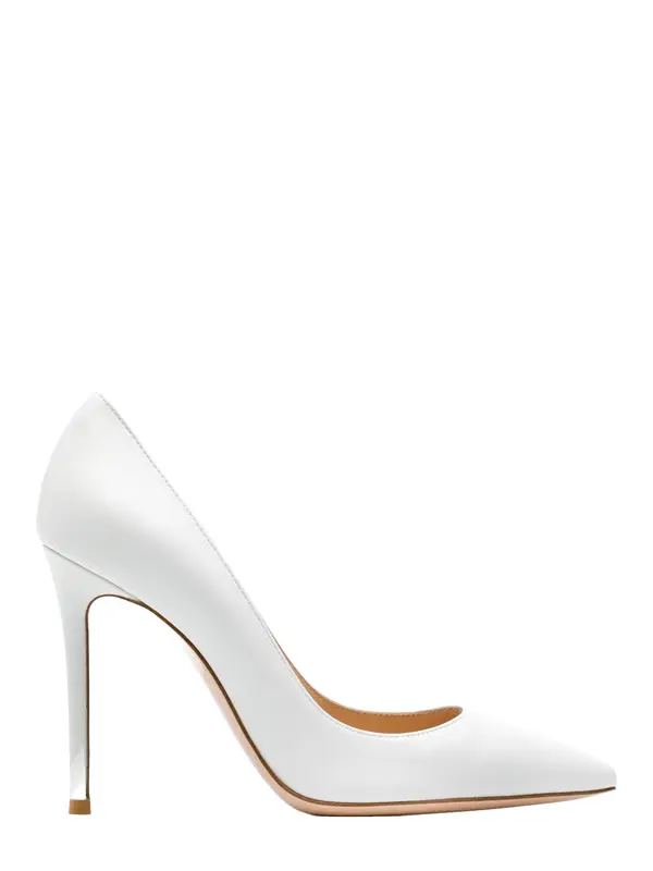 GIANVITO ROSSI 105mm Leather Pumps - White