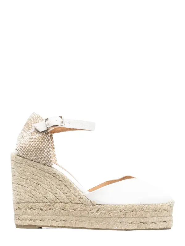 CastaÑer Chiarita Espadrille Wedges - White