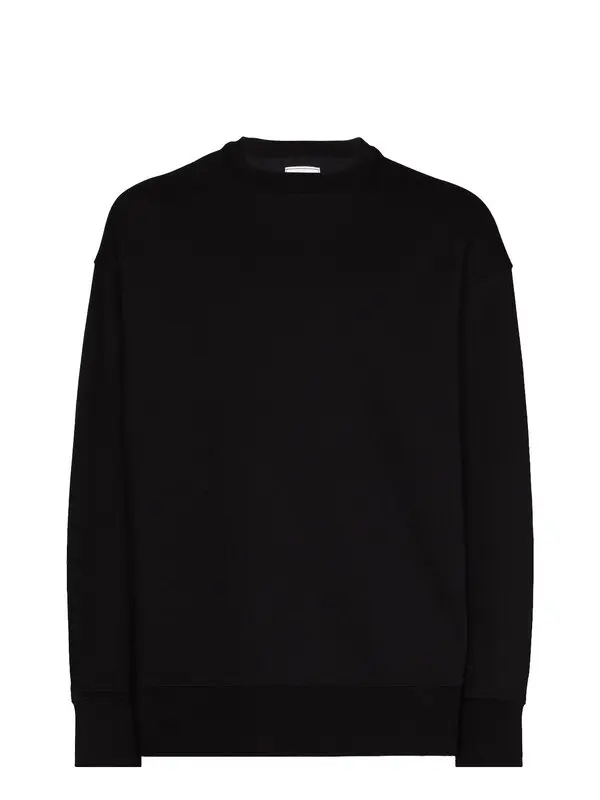 Y3 Terry Stripe-detail Sweatshirt - Black