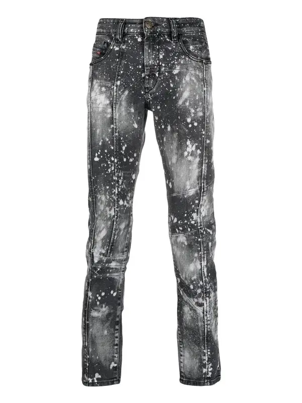 DIESEL® Distressed Skinny Jeans - Black