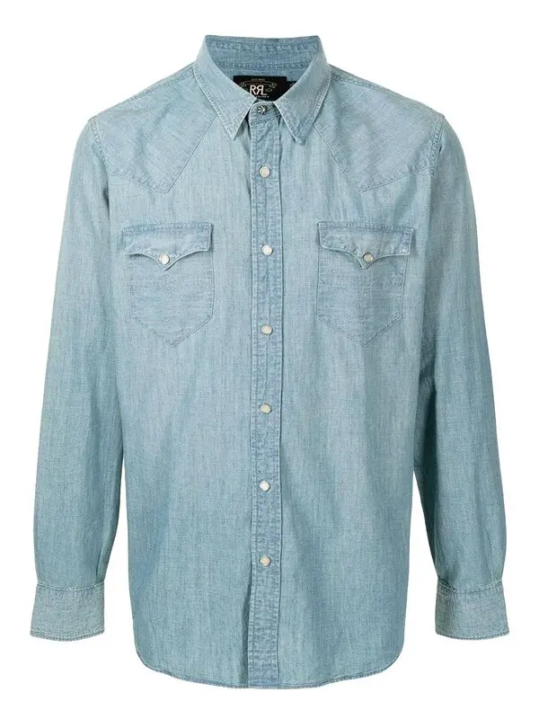 Ralph Lauren Classic Collar Denim Shirt - Blue