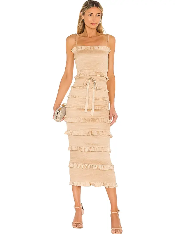 V. CHAPMAN Lily Dress - Warm Sand