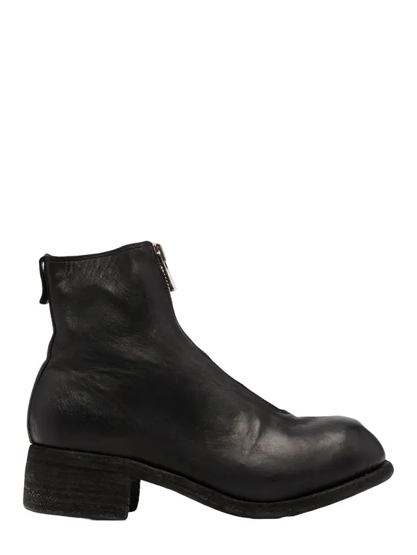 Guidi Zip-up Ankle Boots - Black