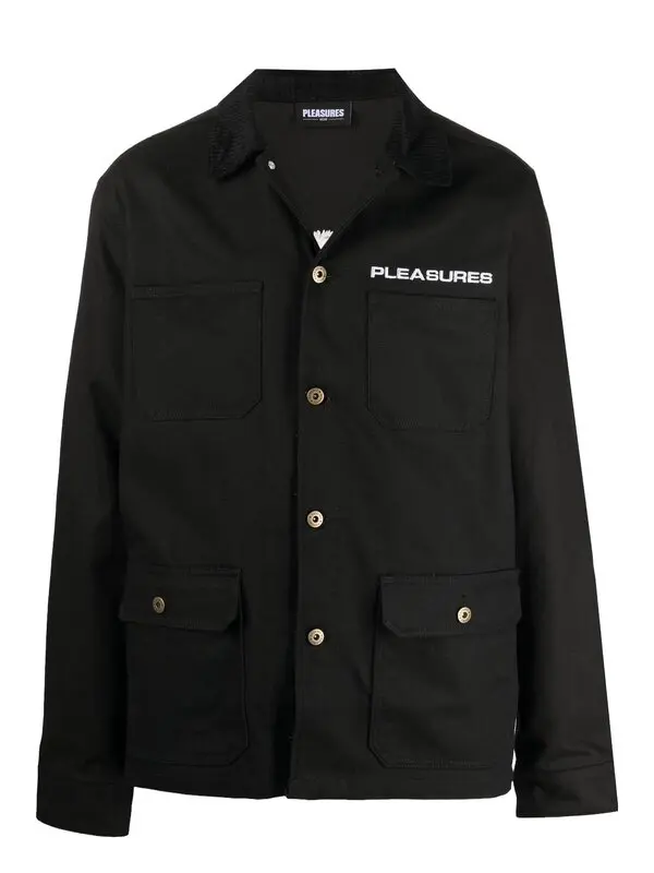 PLEASURES Spike Chore Shirt Jacket - Black