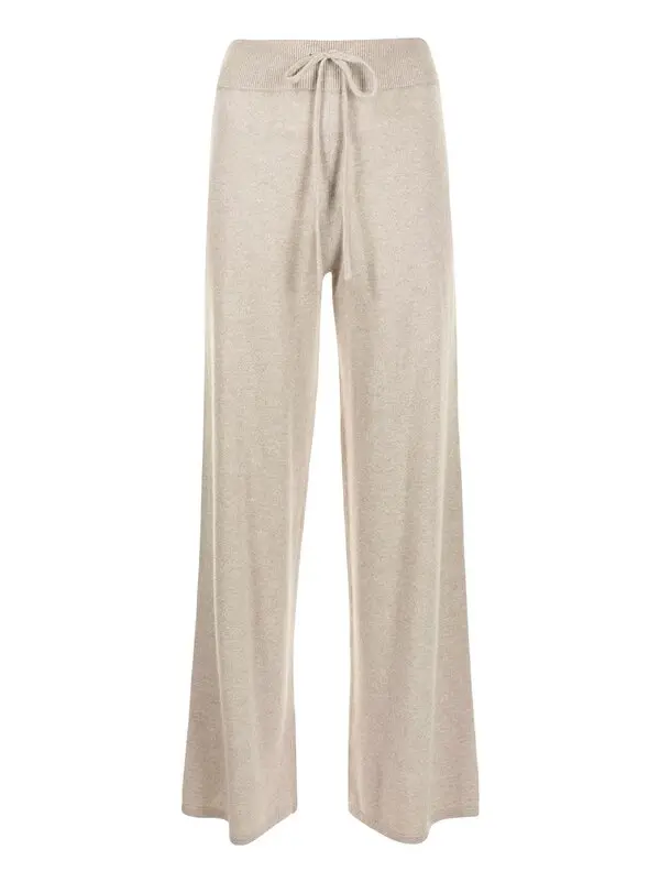 LISA YANG Drawstring Wide-leg Trousers - Neutrals