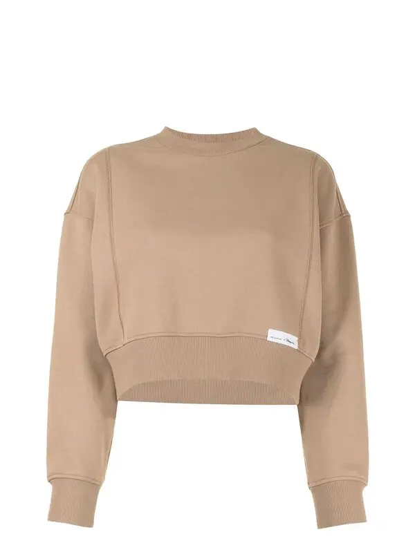 3.1 Phillip Lim Everyday Terry Cropped Sweatshirt - Neutrals