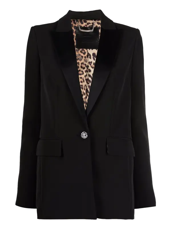 Philipp Plein Sequined Tiger Single-breasted Blazer - Black