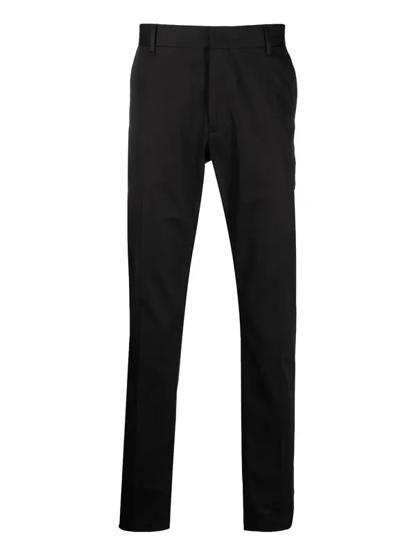 Emporio Armani Stretch-cotton Chinos - Black