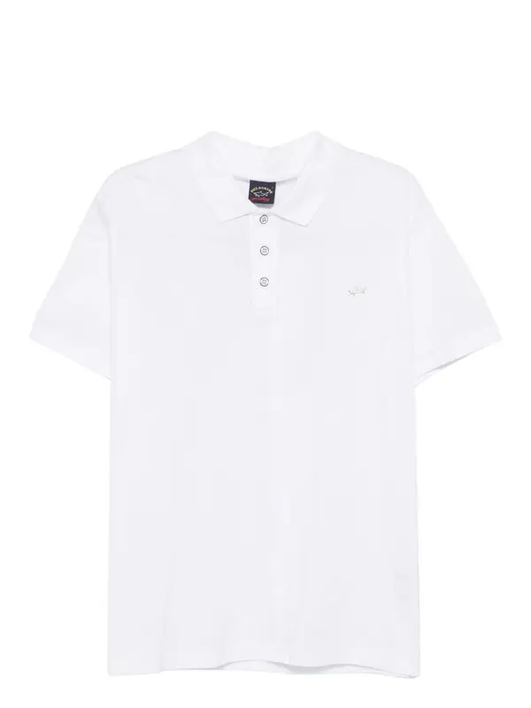Paul & Shark Logo-plaque Polo Shirt - White