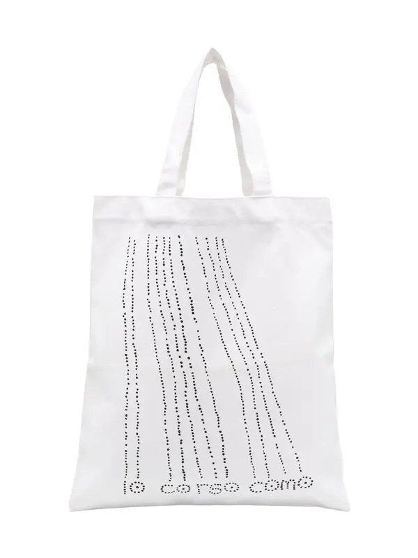 10 CORSO COMO Dots Canvas Tote Bag - White