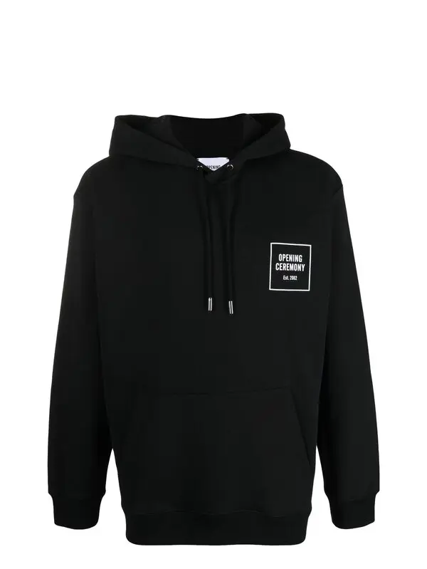 Opening Ceremony Graphic-print Hoodie - Black