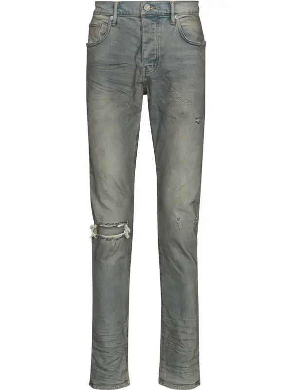 PURPLE BRAND Distressed-look Jeans - Blue