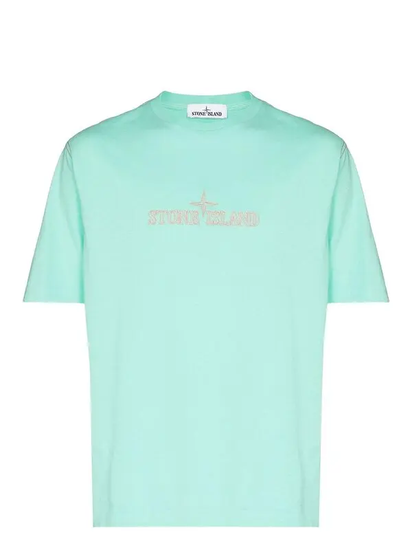 Stone Island Logo-print Short-sleeve T-shirt - Green