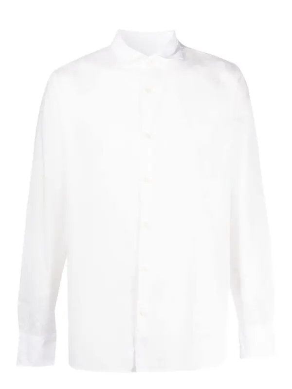 DEPERLU Long-sleeved Cotton Shirt - White