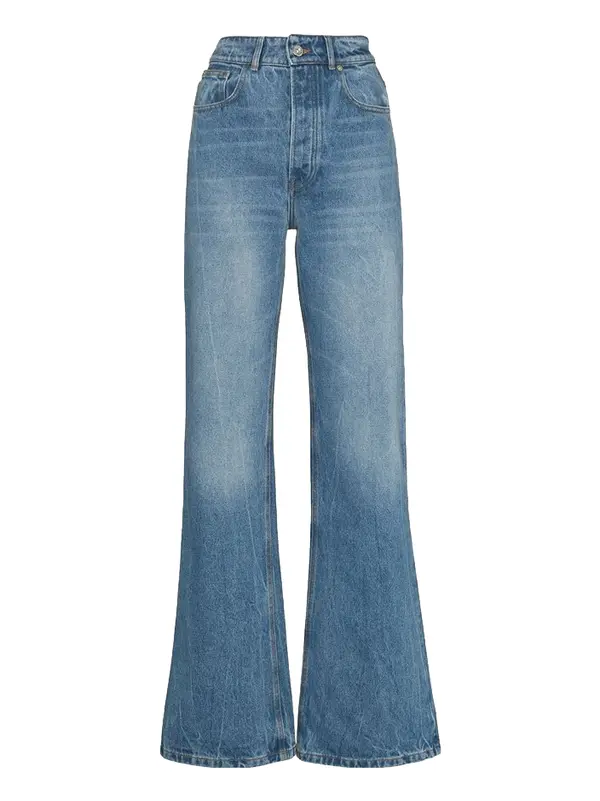 Rabanne High-rise Wide-leg Jeans - Blue