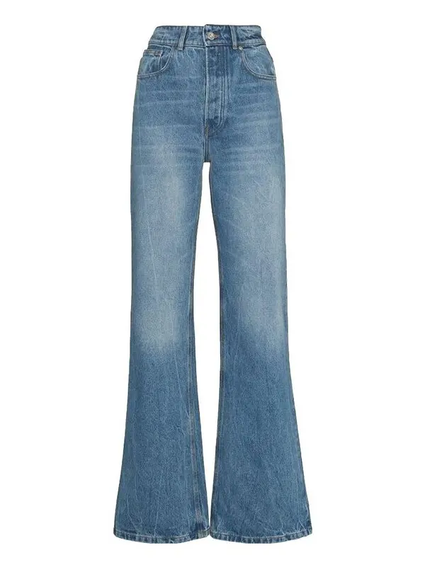 Rabanne High-rise Wide-leg Jeans - Blue