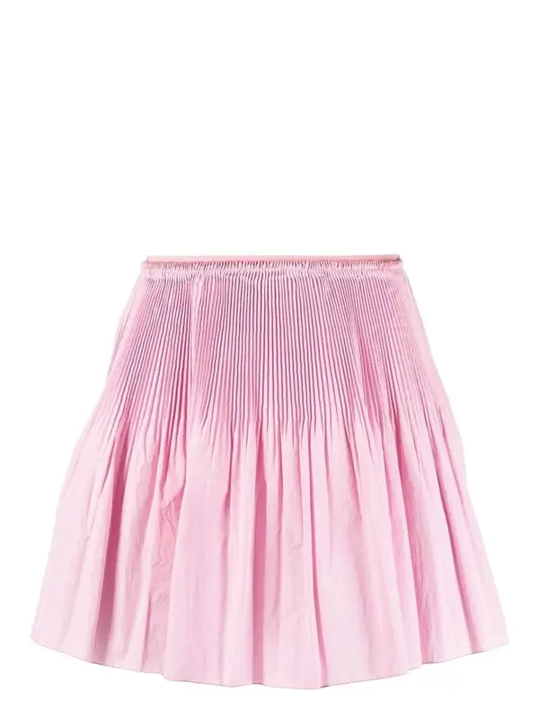 Red Valentino Pleated A-line Skirt - Pink