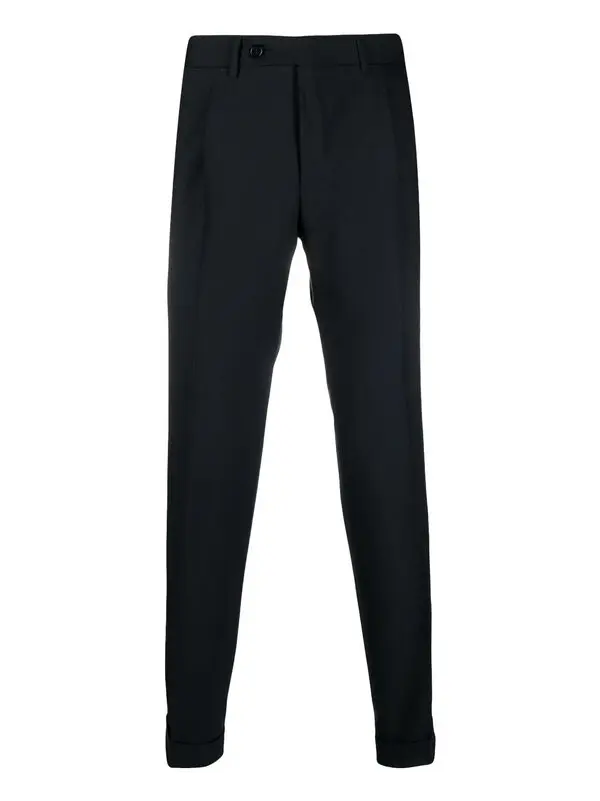 Canali Slim-fit Tailored Trousers - Blue