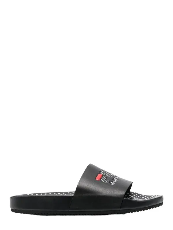 10 CORSO COMO X Fila Polka-dot Slides - Black