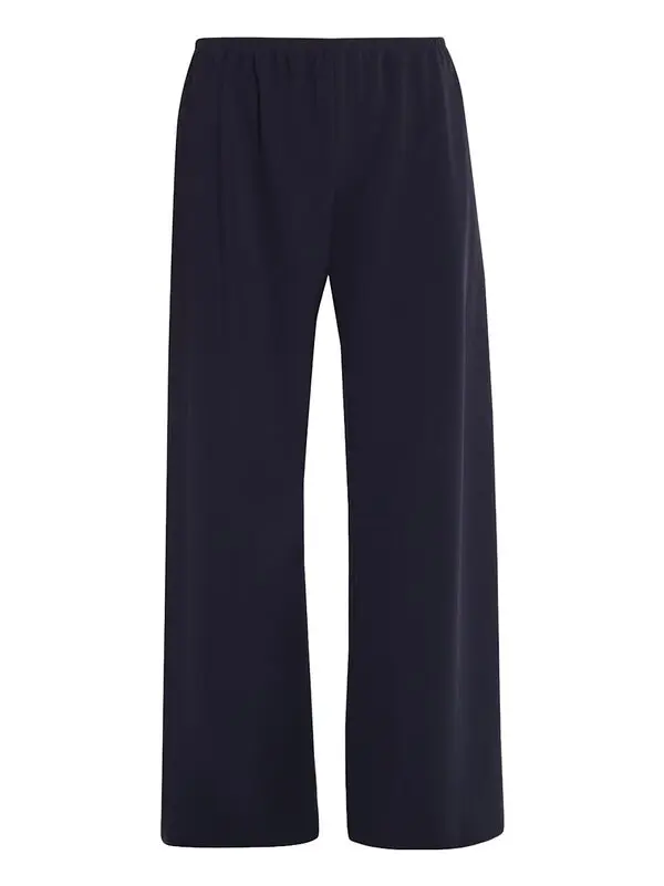 THE ROW Gala Wide-leg Crepe Pants - Navy