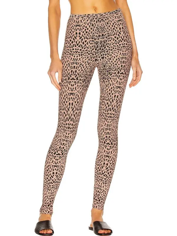 Alaïa Print Legging In Blush - Chair & Noir