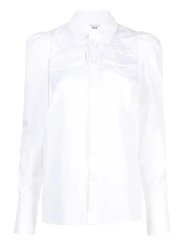 Dice Kayek Cotton Poplin Shirt - White