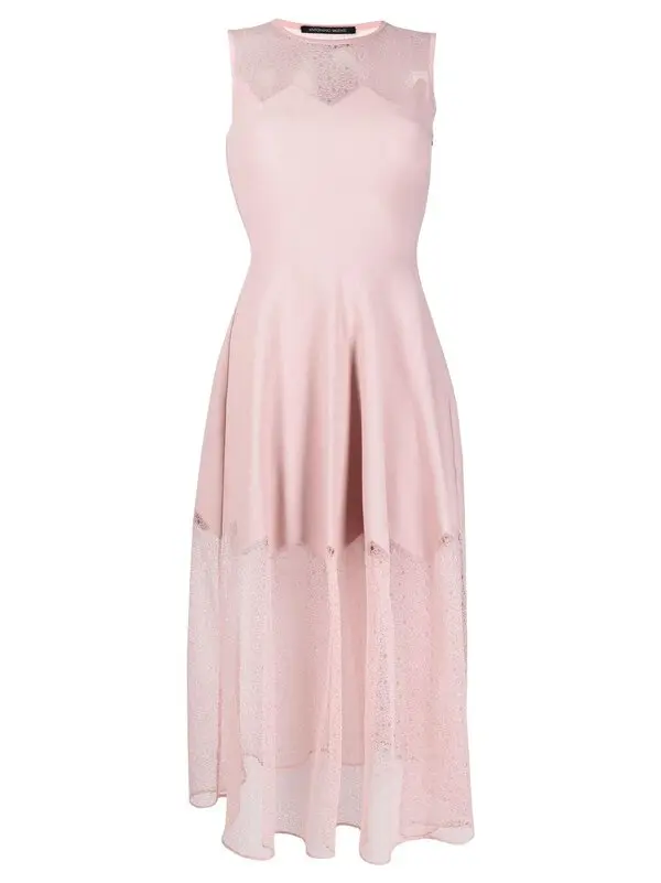 ANTONINO VALENTI Cut Out Detail Maxi Dress - Pink
