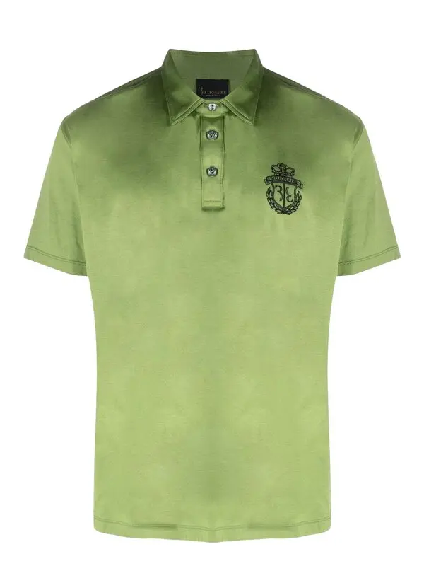 BILLIONAIRE Crest-embroidered Polo Shirt - Green