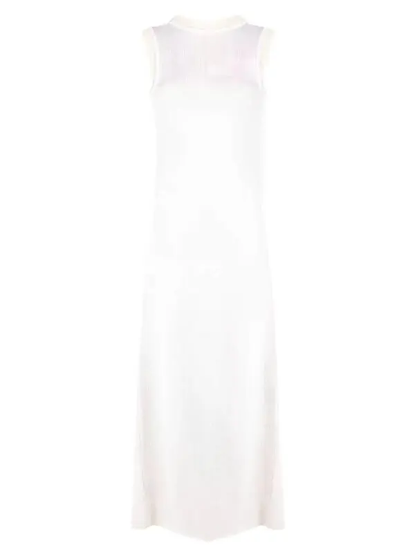 JIL SANDER Fine Knit Sleeveless Dress - Neutrals