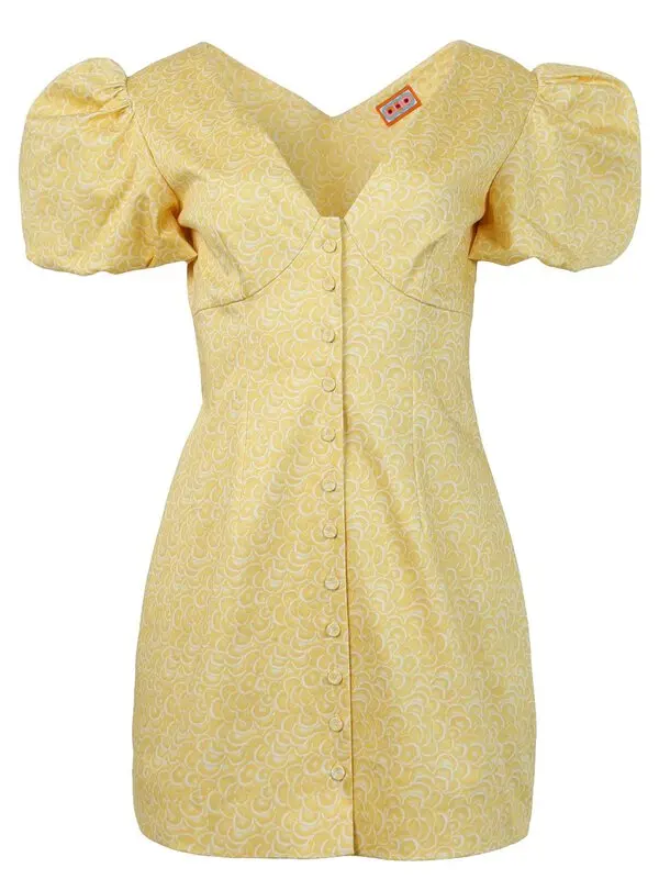 Lhd Pedra Bonita Mini Dress - Yellow Lemon