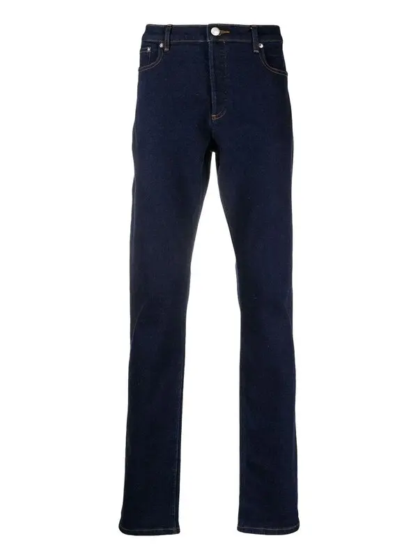 A.p.c. Straight-leg Dark-wash Jeans - Blue