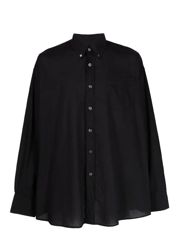 Our Legacy Button-down Cotton Shirt - Black