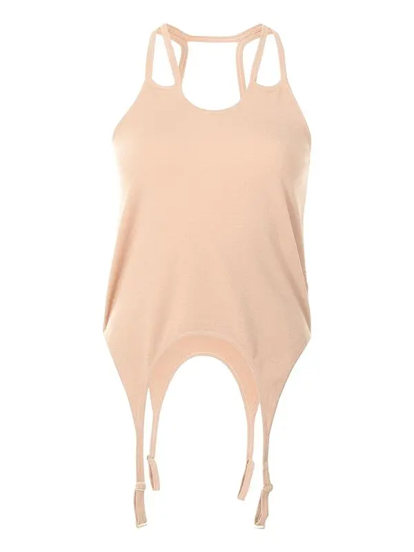 DION LEE Teardrop Hoisery Tank Top - Pink