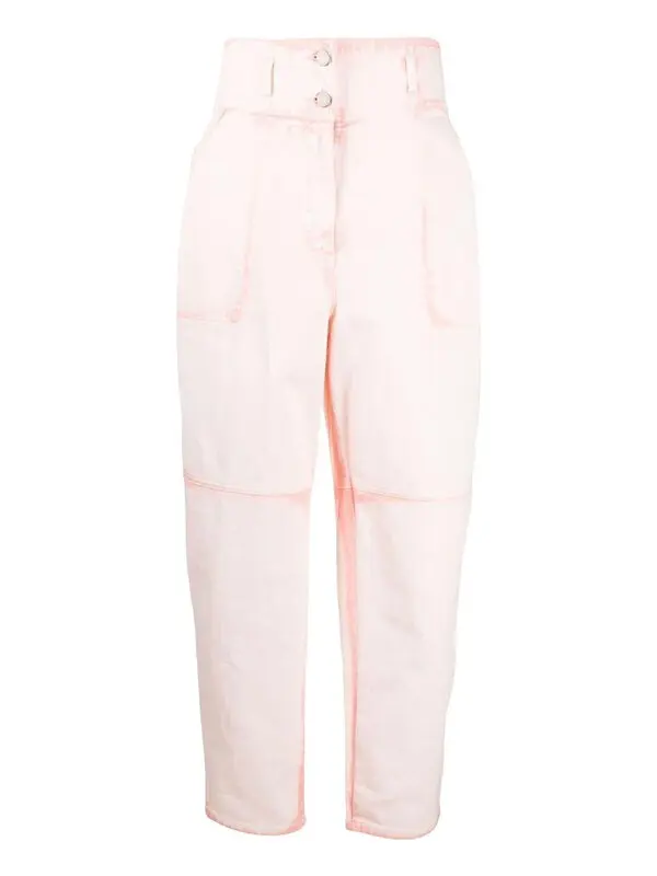Alberta Ferretti Sky Dye Five-pocket Trousers - Pink