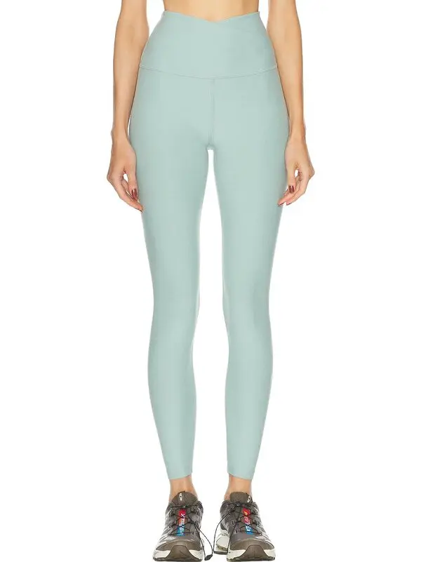 Beyond Yoga At Your Leisure Legging - Minty Slate Heather