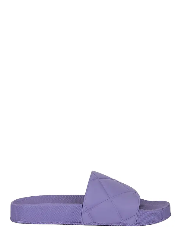 Bottega Veneta Rubber Slides - Lavender