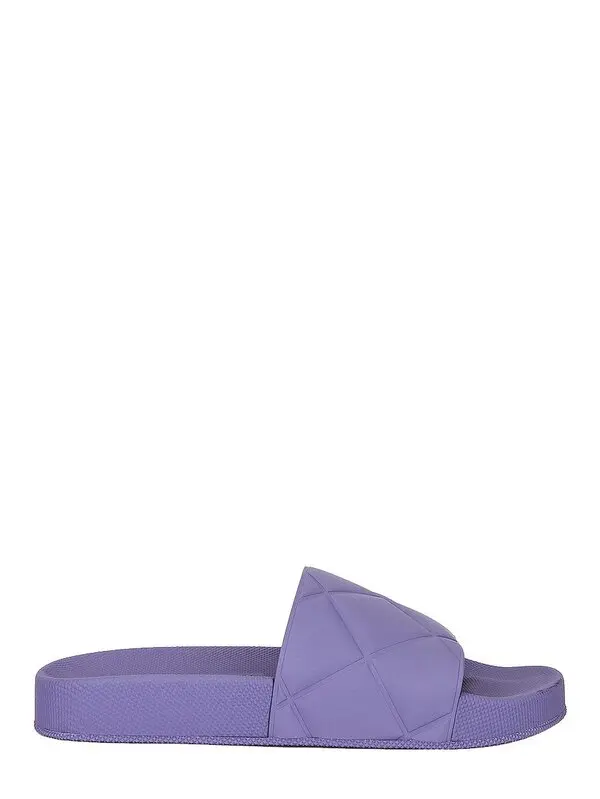 Bottega Veneta Rubber Slides - Lavender