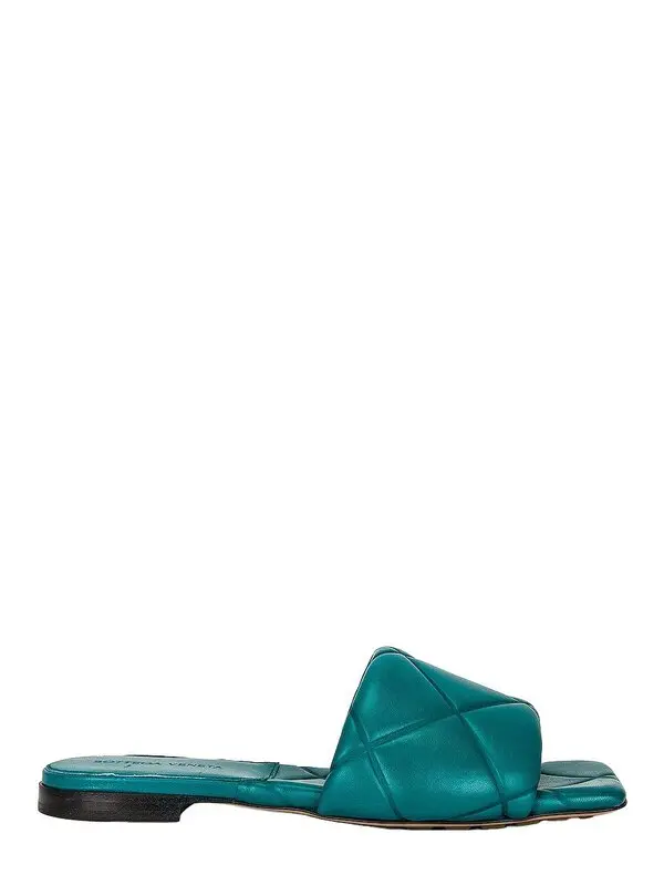Bottega Veneta Bv Rubber Lido Sandals - Duck Green