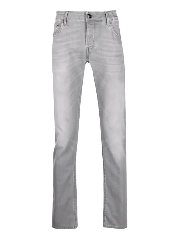 HANDPICKED Orvie Straight-leg Jeans - Grey