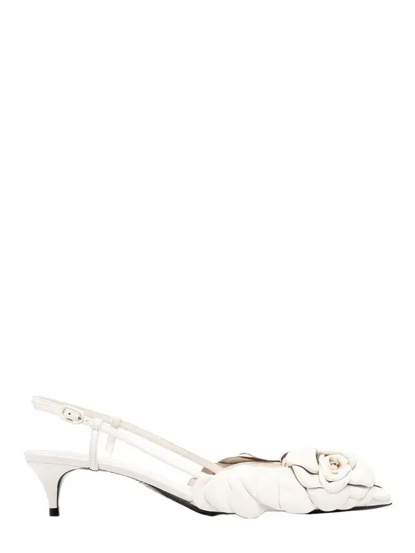 Valentino Garavani Appliqué Pumps - White