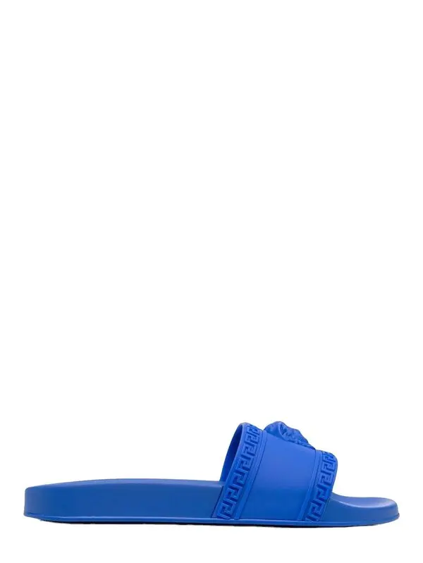 Versace Medusa Head Slides - Blue
