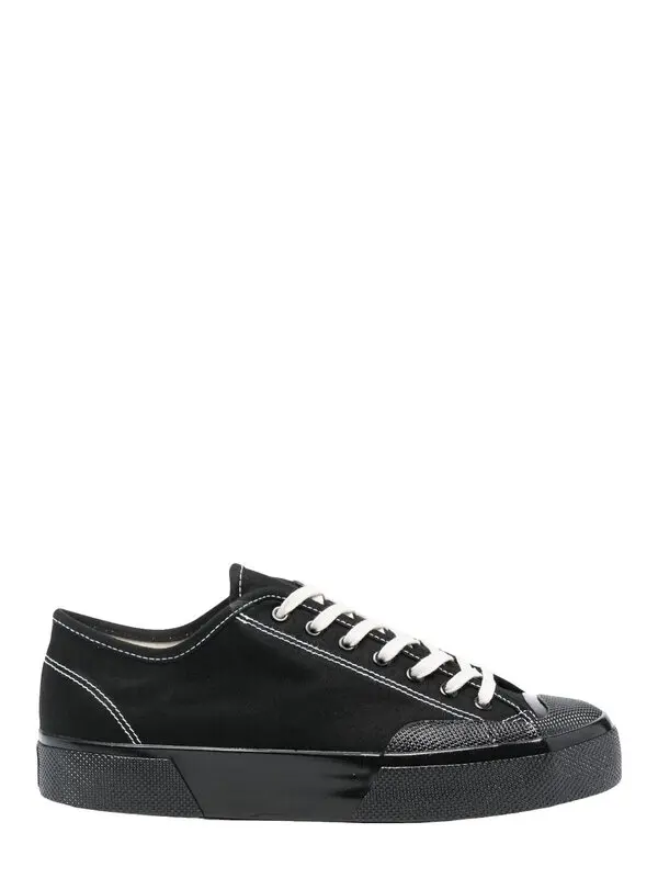 Superga Lace-up Canvas Sneakers - Black