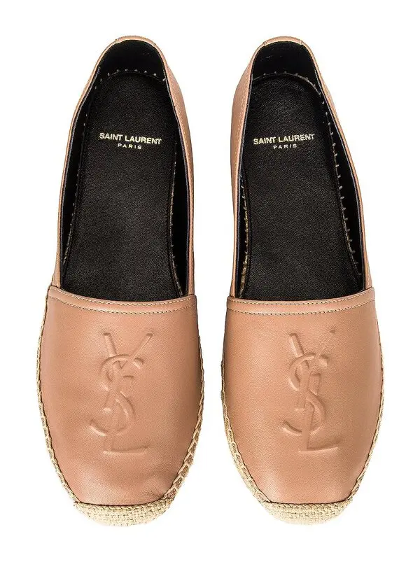 Saint Laurent Espadrille Flats - Nude