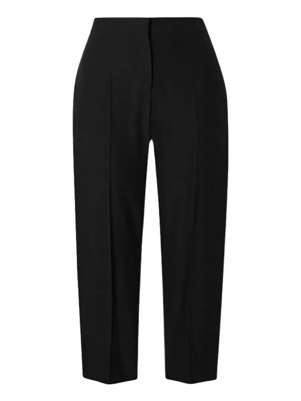 Alexander McQueen Cropped Straight-leg Pants - Black