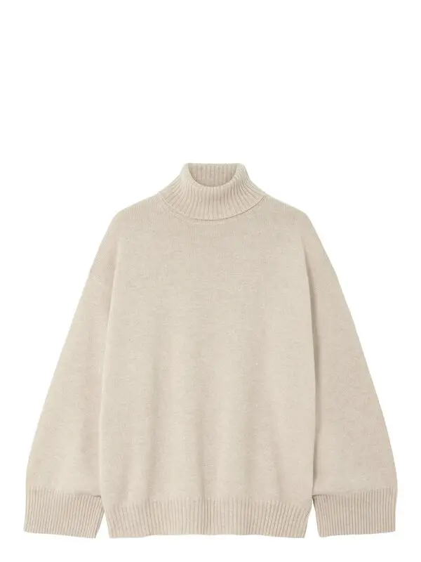 Brunello Cucinelli Cashmere Turtleneck Sweater - Neutrals