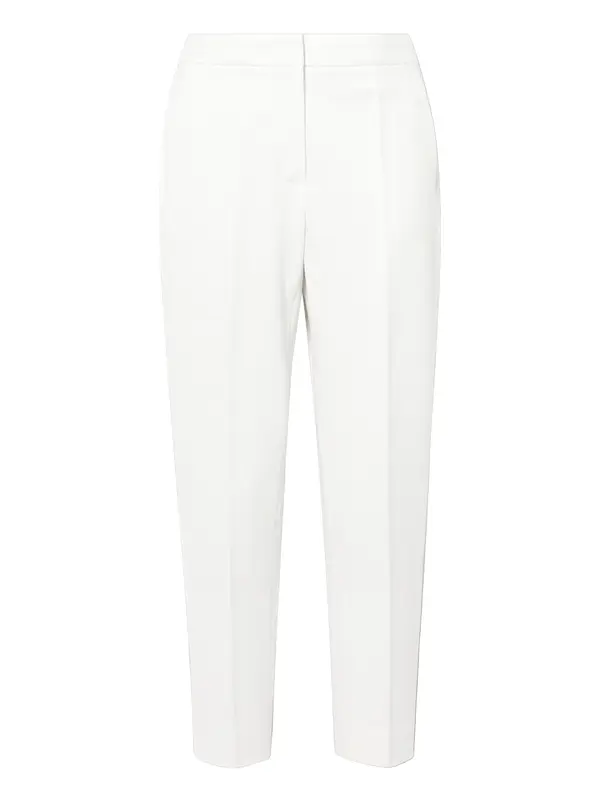 Max Mara Pegno Cady Straight-leg Pants - White