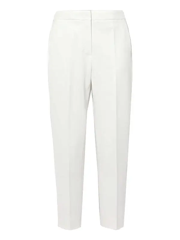 Max Mara Pegno Cady Straight-leg Pants - White