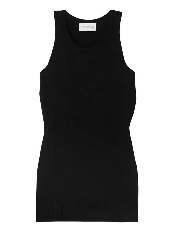 AZ FACTORY Mybody Stretch-knit Tank - Black